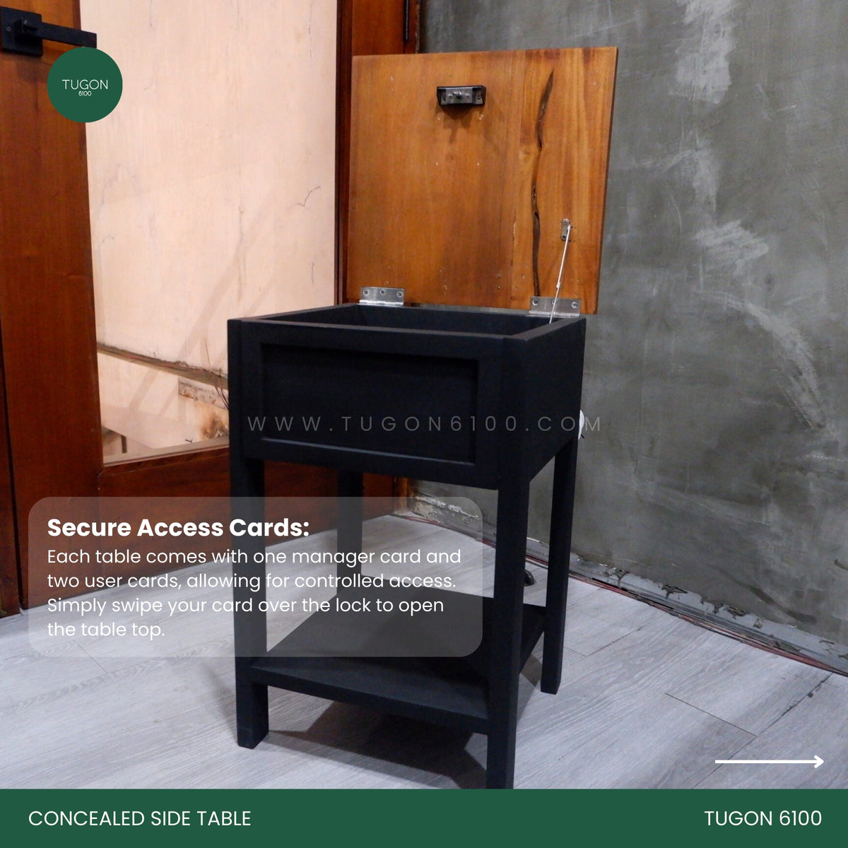 Concealed Side Table – Tugon 6100