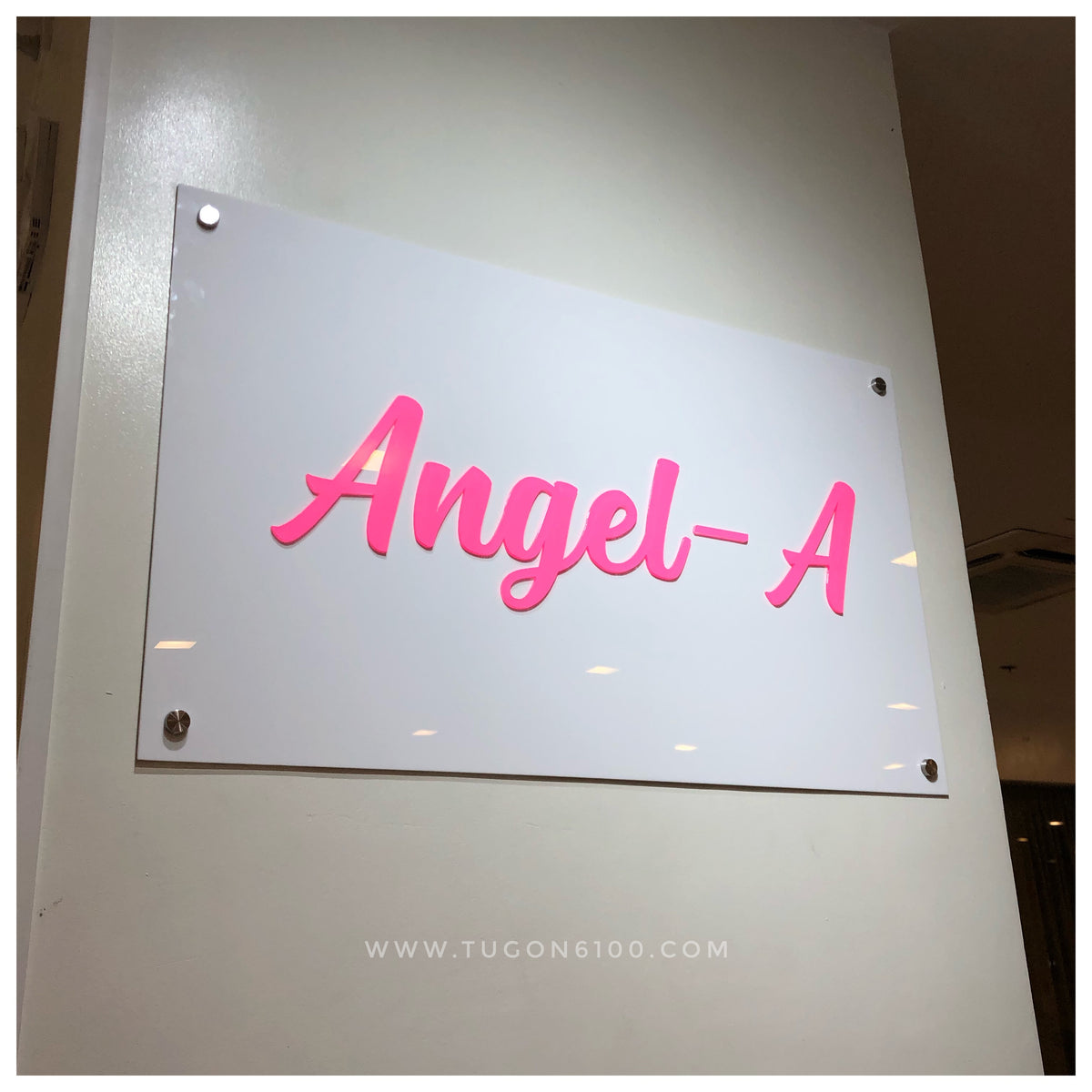 EMBOSSED ACRYLIC BUSINESS SIGNAGE – Tugon 6100